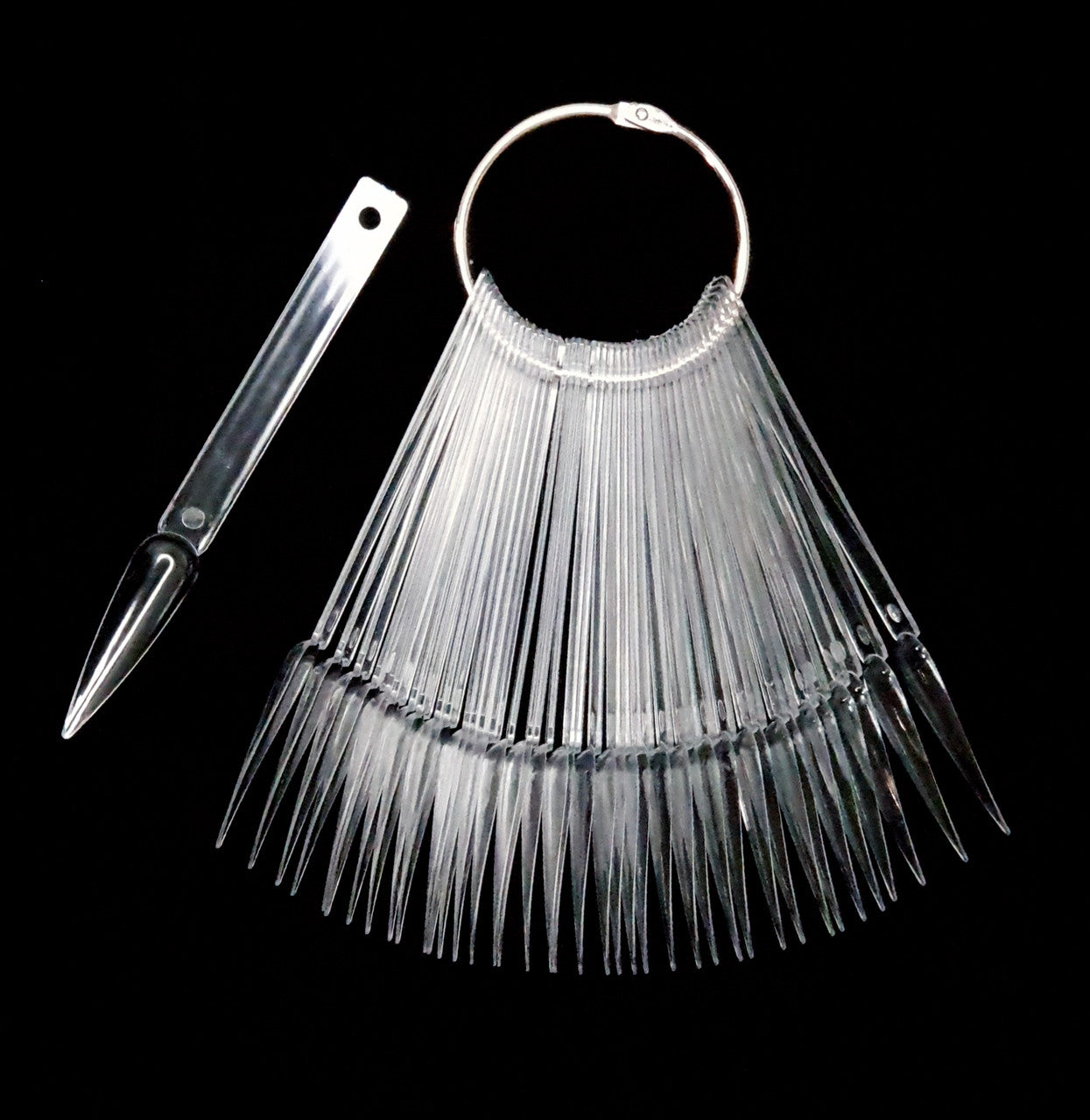 Nails Tip pointy display Clear
